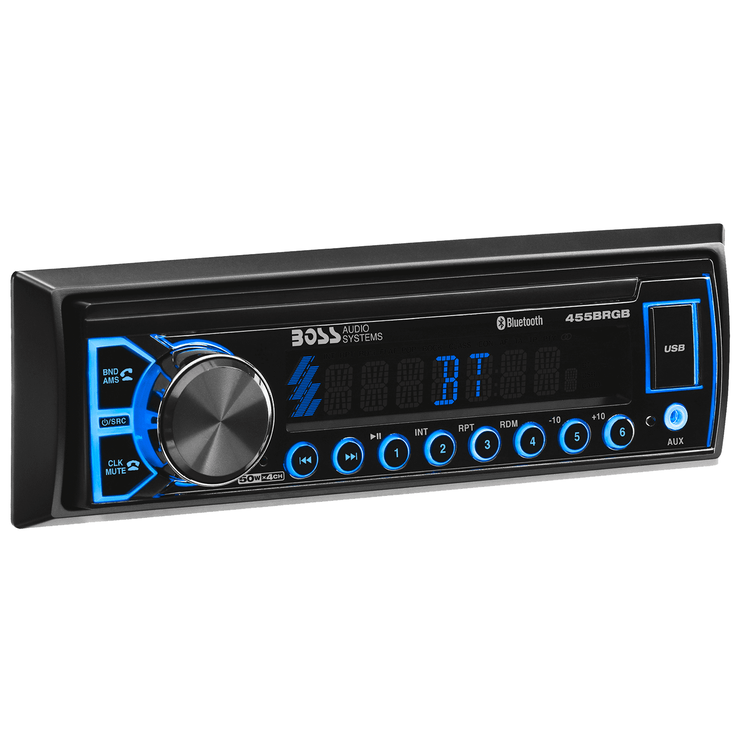 BOSS Audio Systems 455BRGB Single Din Bluetoothe Audio and Calling Car ...