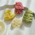 ANXPTIME 30g Plastic Material Mooncake Mold Christmas Series Stamps ...