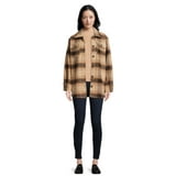 Time and Tru Women's Plaid Shacket - Walmart.com