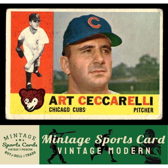 1960 Topps Art Ceccarelli #156 - Walmart.com