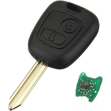 2 Buttons 433MHz Remote Key FOB Blade with Transponder Chip Key FOB for ...