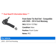 Front Outer Tie Rod End - Compatible with 2005 - 2014 Ford Mustang 2006 ...