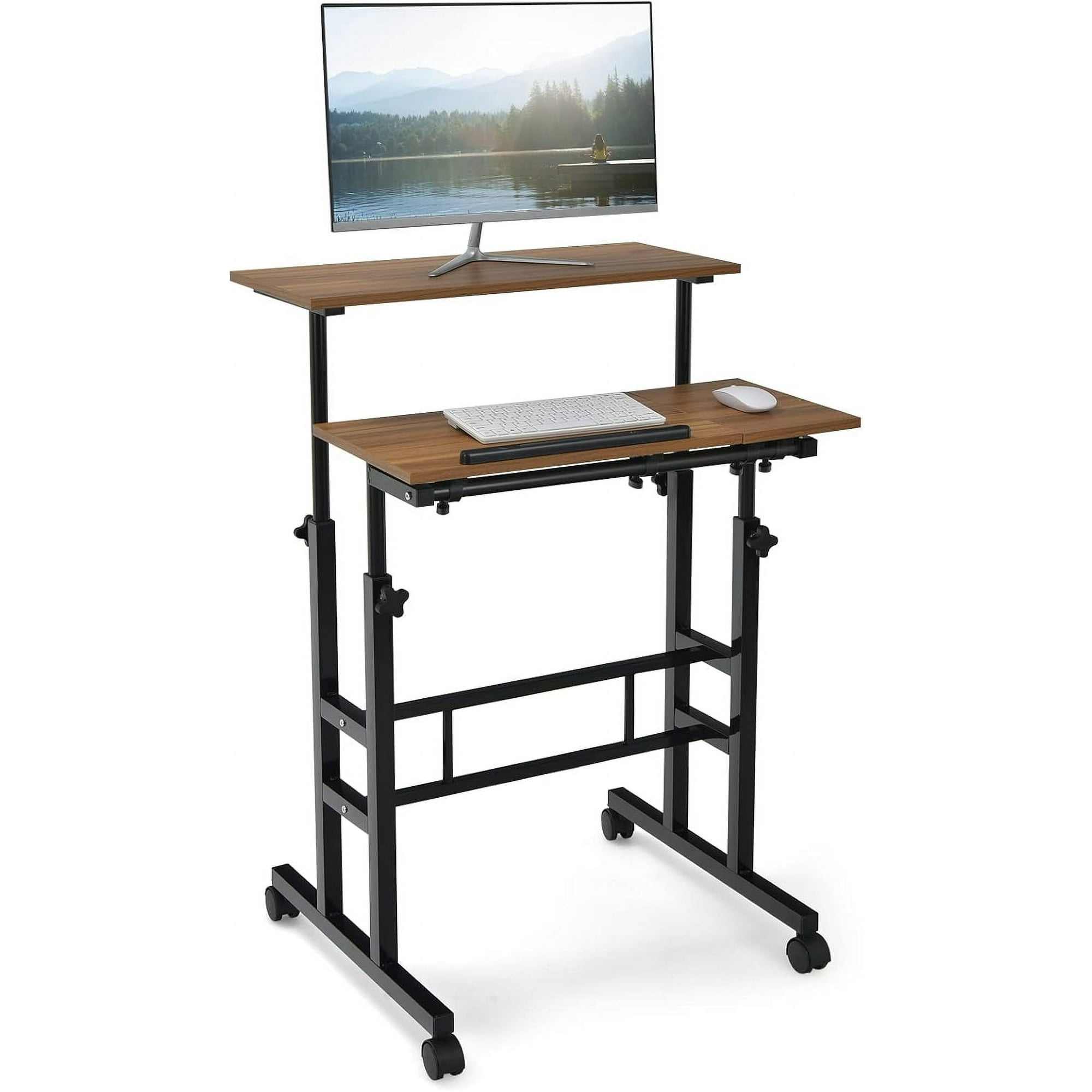 Click here for Nobrand Mobile Standing Desk  Portable Stand Up De... prices