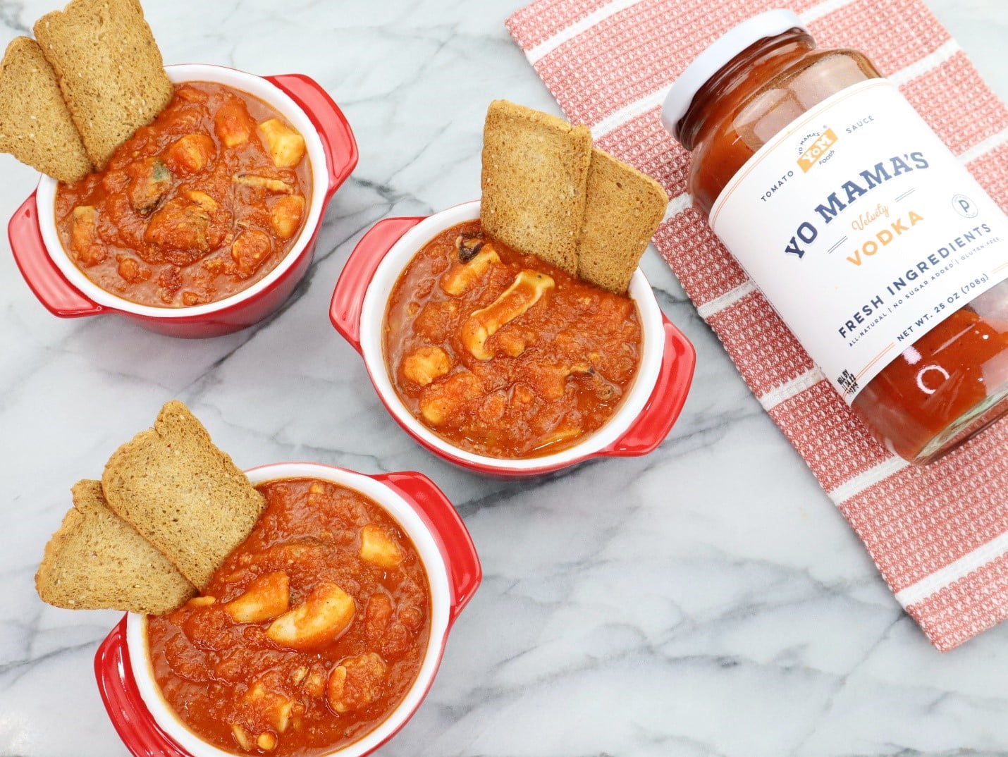 Yo Mama’s Foods Vodka Pasta Sauce, No Sugar Added, Low Carb, 25 oz