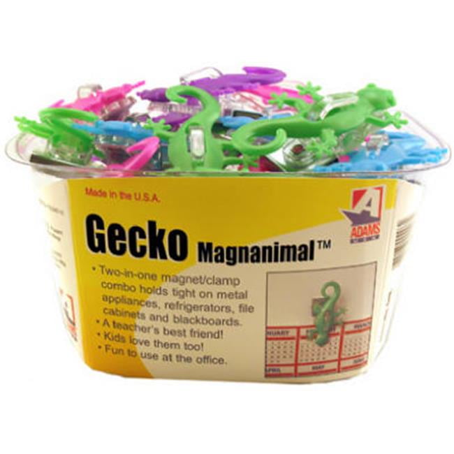 Adams 1330-53-3848 Powerful Gecko Magnet Clip, Assorted Colors - Pack ...