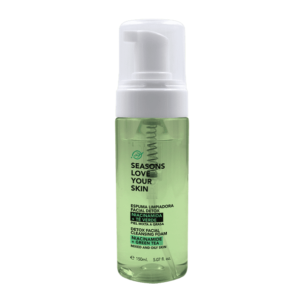 Espuma facial limpiadora Seasons Love Your Skin Niacinamida + Té Verde 150 ml | Walmart en línea