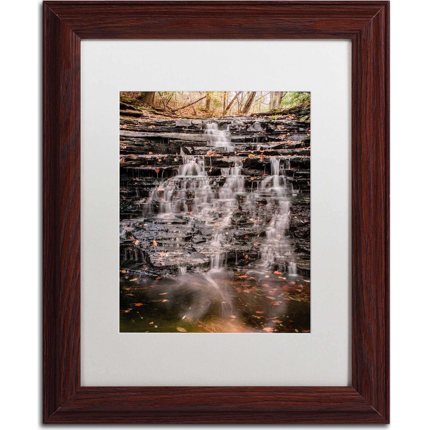 Trademark Fine Art "Hidden Falls" Canvas Art by Jason Shaffer, White ...
