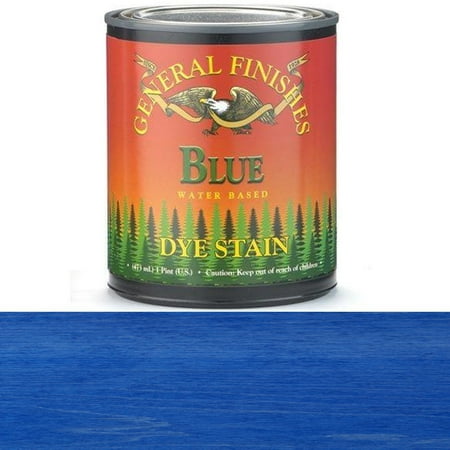 General Finishes, Water Based Dye, Blue, Pint - Walmart.com