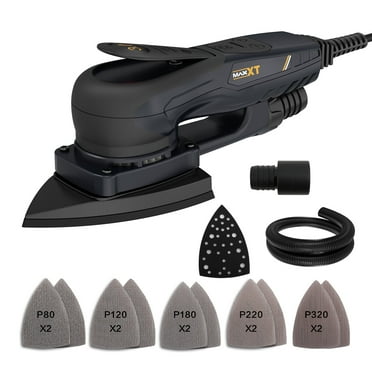 DEKO Electric Sander with 16 Sandpapers, 14000RPM, 5-Inch, High ...