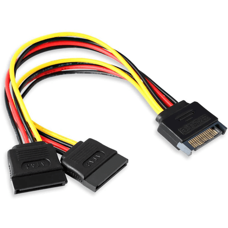 15pin Power Cable, Cable Creation SATA 15-Pin Male To 3x15-Pin Female ...