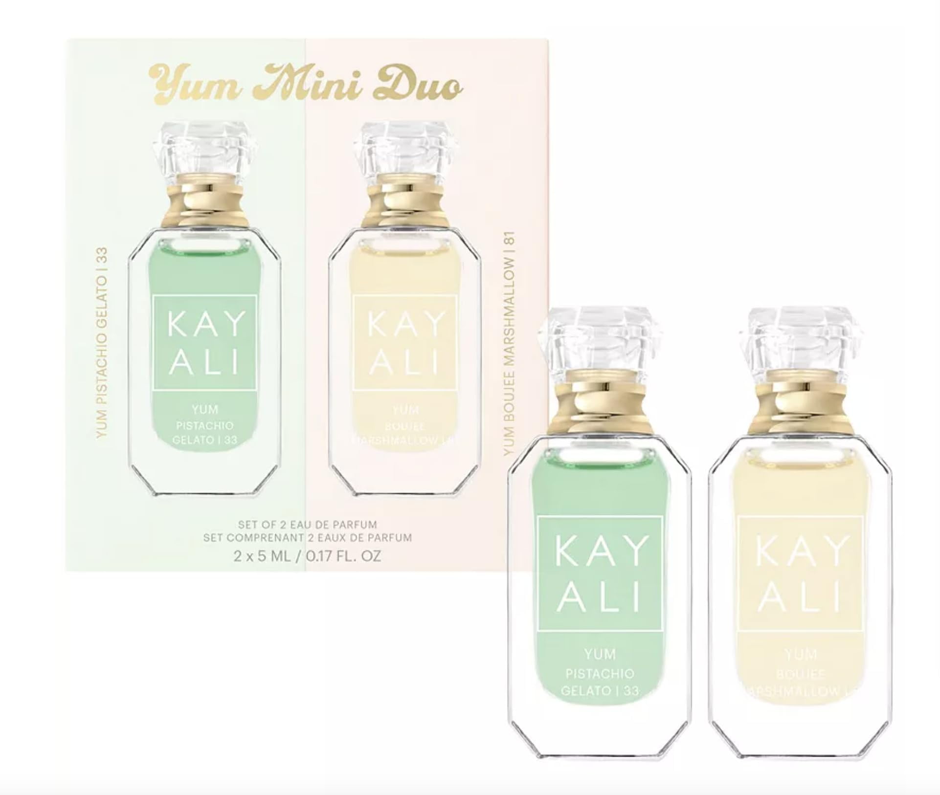 Set de perfumes KAYALI Miniature Yum Pistachio Gelato 33 & Marshmallow ...