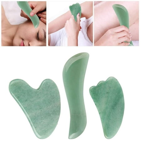 HISRFO 10Pcs Salmue Back Scraping, 3 Pieces Gua Sha Massage Tool ...