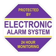 Warning Security System In Use Alarm Will Sound Sign - Walmart.com