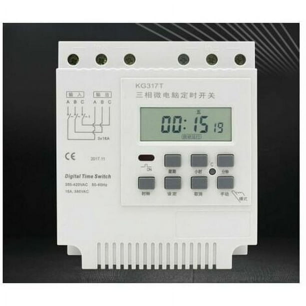 Programmable Time Relay Weekly Relay Power Timer Switch Three Phase ...