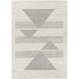 Pisa Light Grey 7'10" x 10' Modern Rectangle Area Rug - Walmart.com