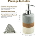 Ceramic Soap Dispenser Set for Hand Soap, Shampoo, Dish Conditioner ...