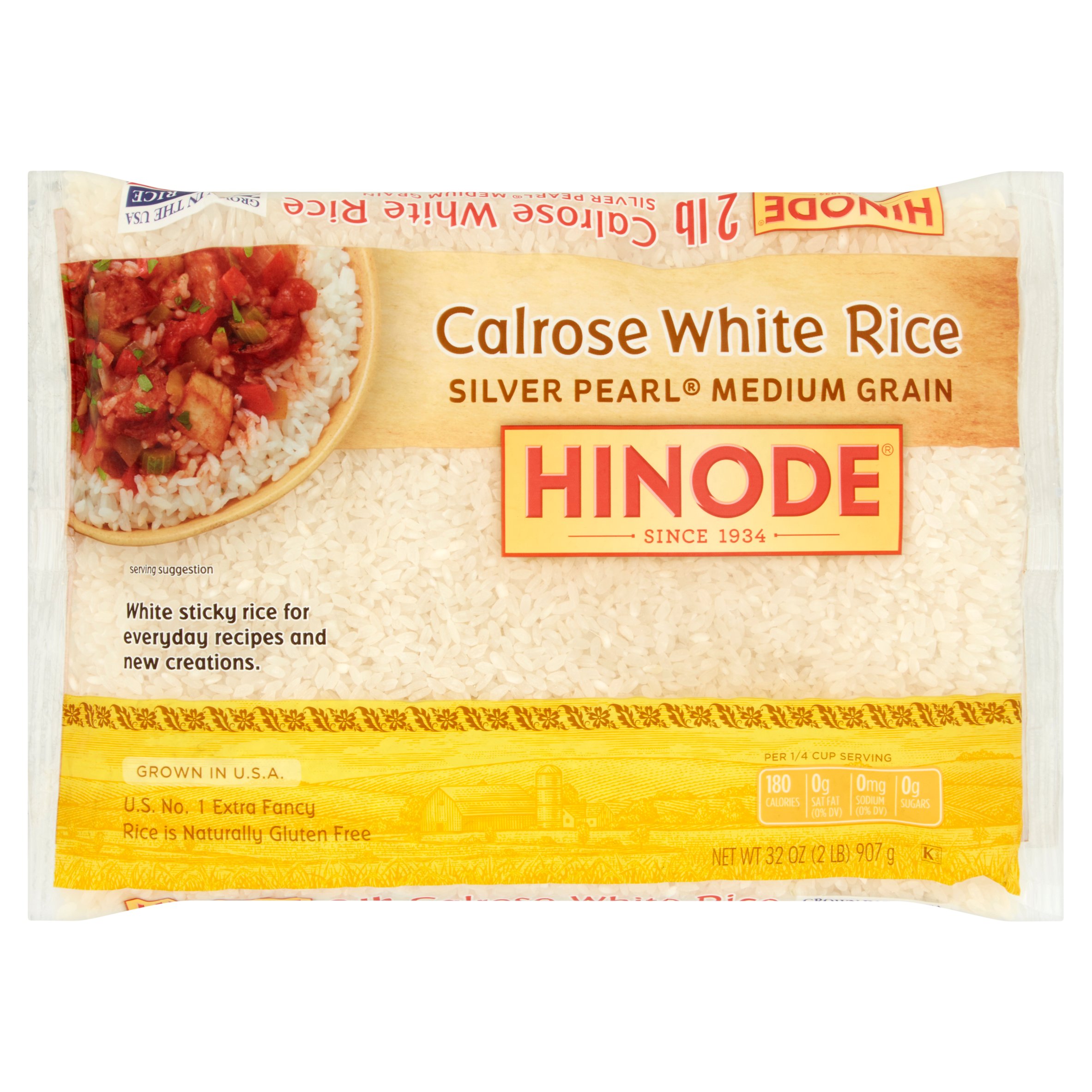 Hinode Silver Pearl Medium Grain Calrose White Rice, 32 oz - Walmart.com