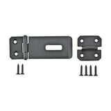 Renovators Supply Black Iron Hasps 4.25in Wide Rustproof Set of 4 ...