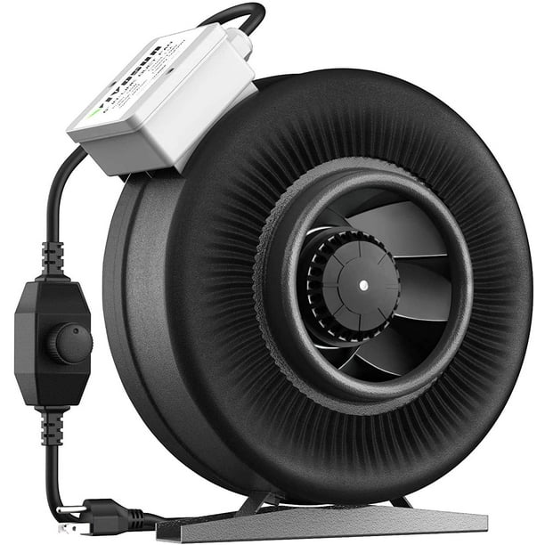 VIVOSUN 6In 440 CFM Inline Duct Ventilation Fan with Variable Speed ...
