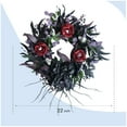 Halloween Wreath for Front Door , 20 Inch Pumpkin Wreath Halloween ...