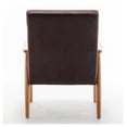 25.38'' Wide Classic -Century Modern Arm Chair, Dark Brown - Walmart.com