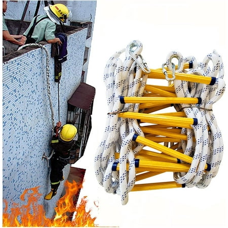 Outdoor Evacuation Escape Rope Ladder, Soft Emergency Escape Ladder (2 ...