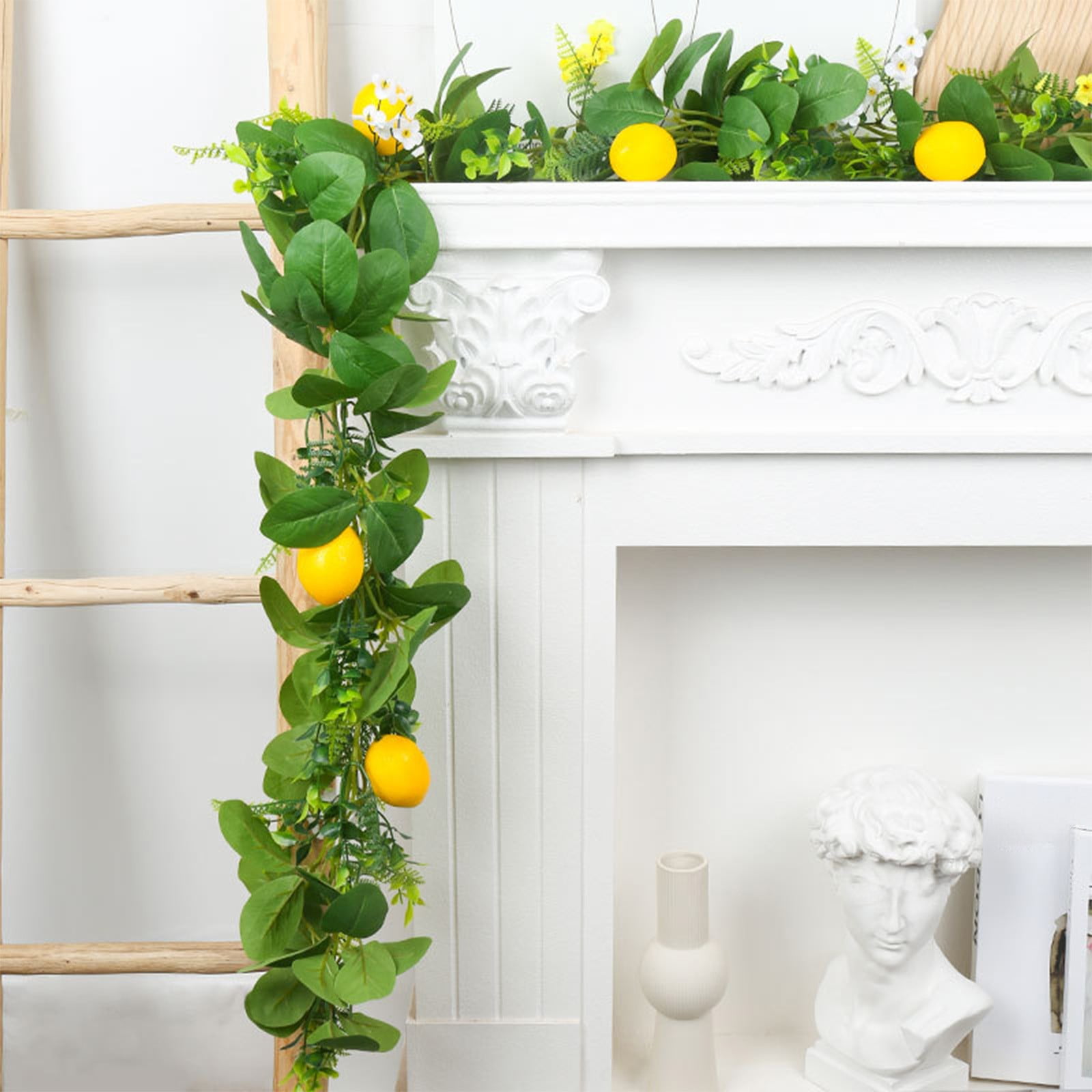 SHEIGUANNI Upgraded Dense Artificial Lemon Garland Spring Summer ...