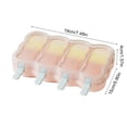 Homemade Ice Cream Molds Food Grade, 4-Cavity sicle Maker for Fruit ...
