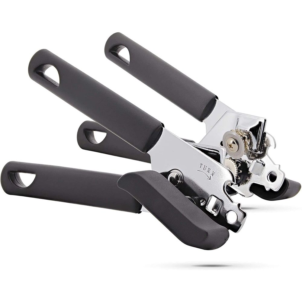 Plastic Handle Can Opener Includes Stainless Steel Wheel with Plated ...