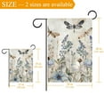 Blue Dragonflies and Butterflies Floral Herbs Welcome Garden Flags, 12 ...