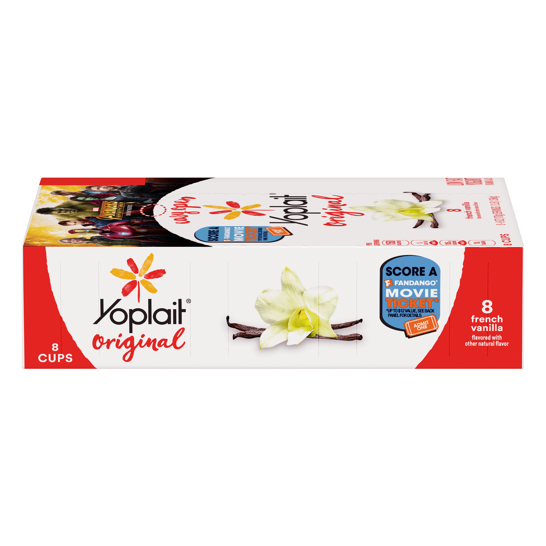 Yoplait Original Low Fat Yogurt 8 French Vanilla Cups - Walmart.com ...
