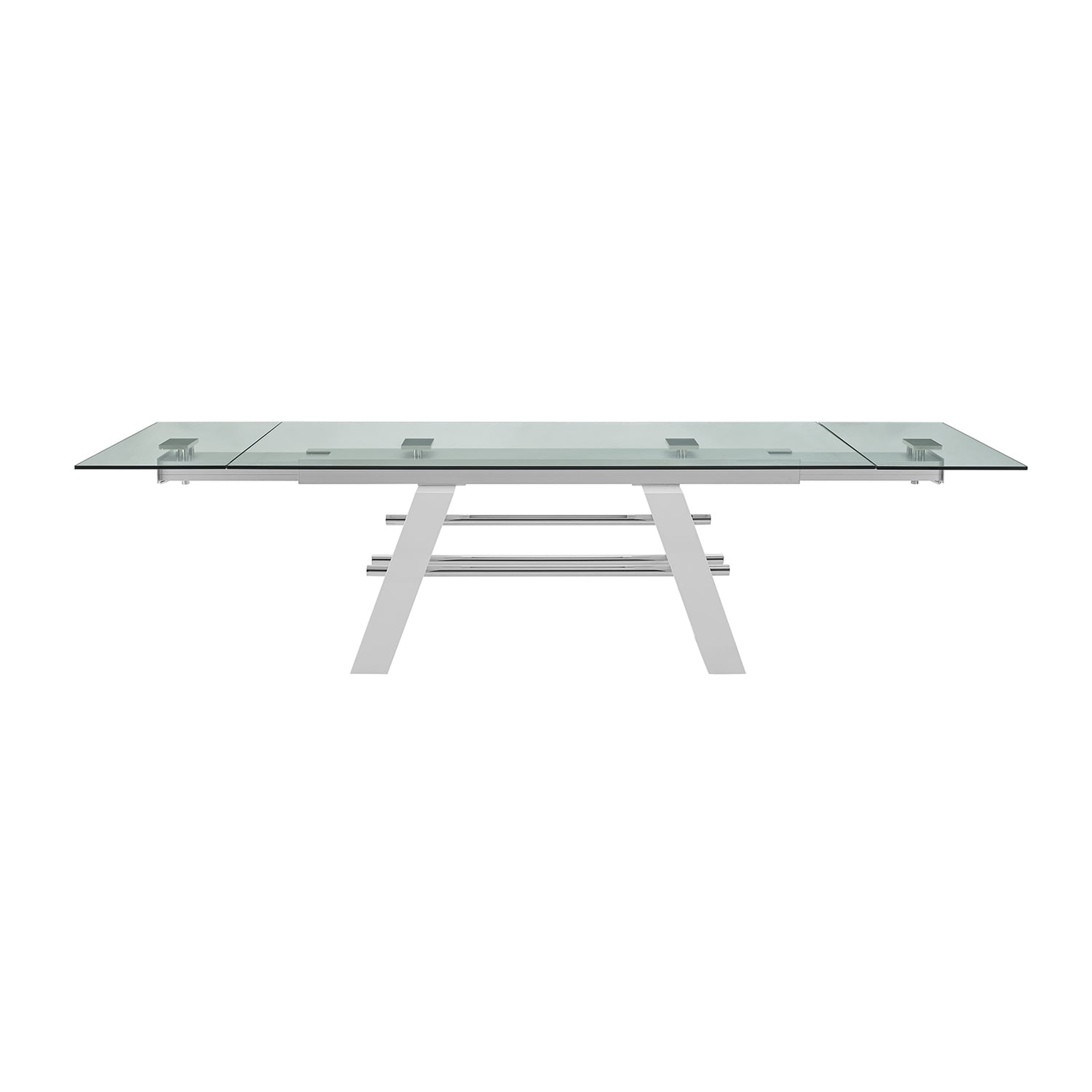 Casabianca Furniture Evolution Dining Table with High Gloss White ...
