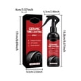 100ml High Gloss Tire Spray – Ultra Wet Look Finish with Deep Black ...