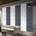 Domovina 6 Panel Track Vertical Blinds, Adjustable 70-130"W x 91.4"H ...