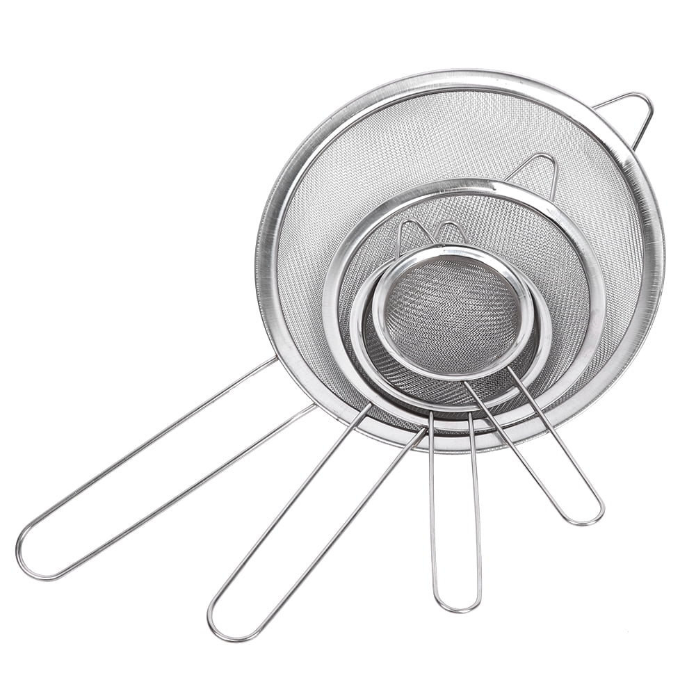 Click here for Mgaxyff Fine Wire Mesh Kitchen Sieve 4pcs/ Set Flo... prices
