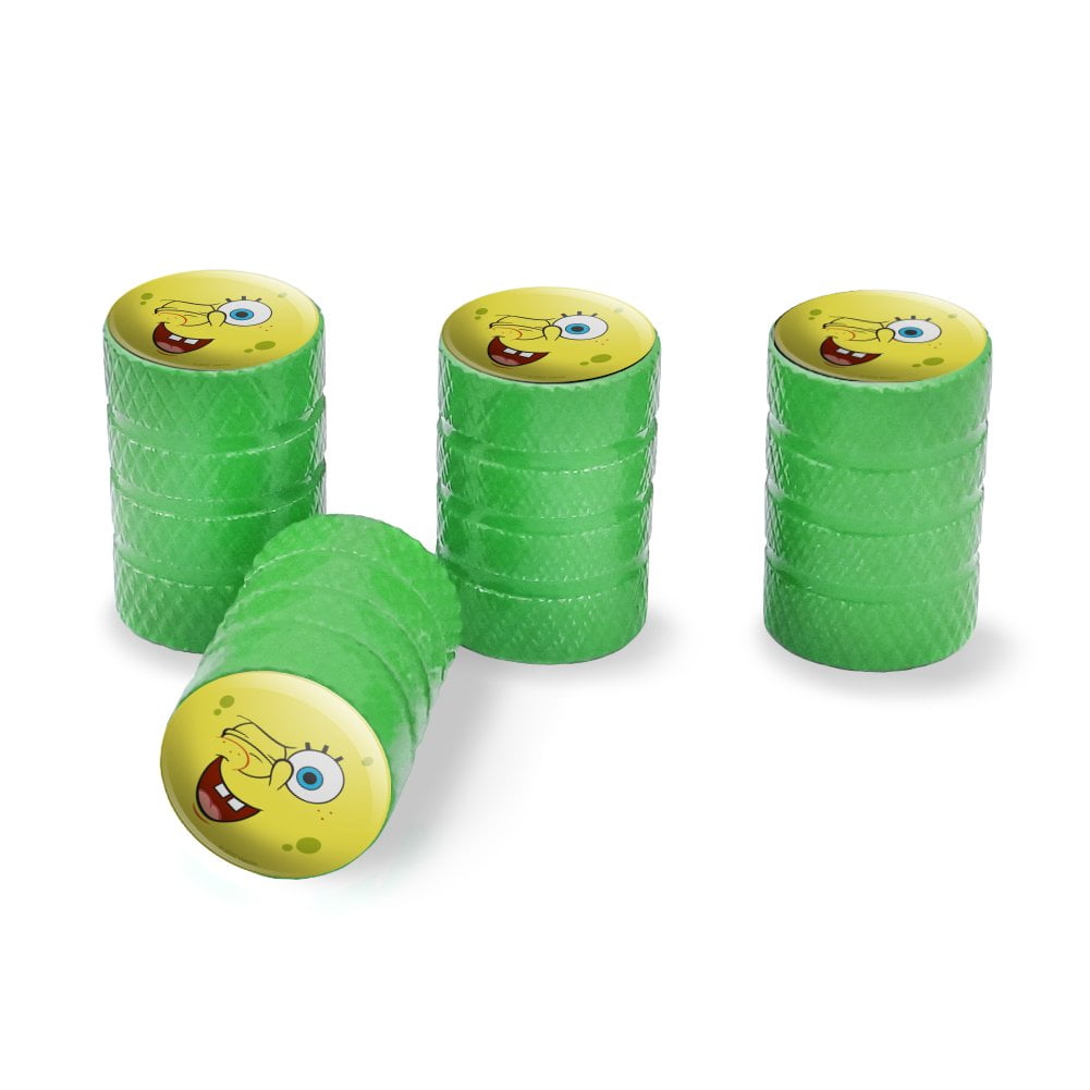 SpongeBob Winking Face Tire Rim Wheel Aluminum Valve Stem Caps ...