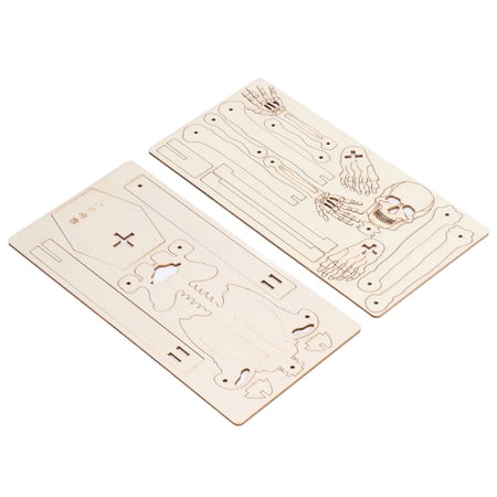 Wooden Human Skeleton Toy, Human Skeleton Assemble Toy Clear Structure ...
