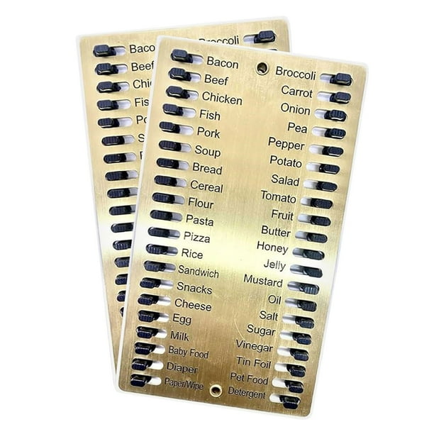 Pntutb Metal Grocery List Reusable Shopping List Memory Reminder Board ...