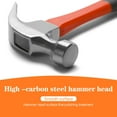 8/16/24oz Straight Rip Fiberglass General Purpose Claw Hammer, with ...