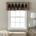 Boho Architecture Valances for Windows Folk Twin Arches Black Sky ...