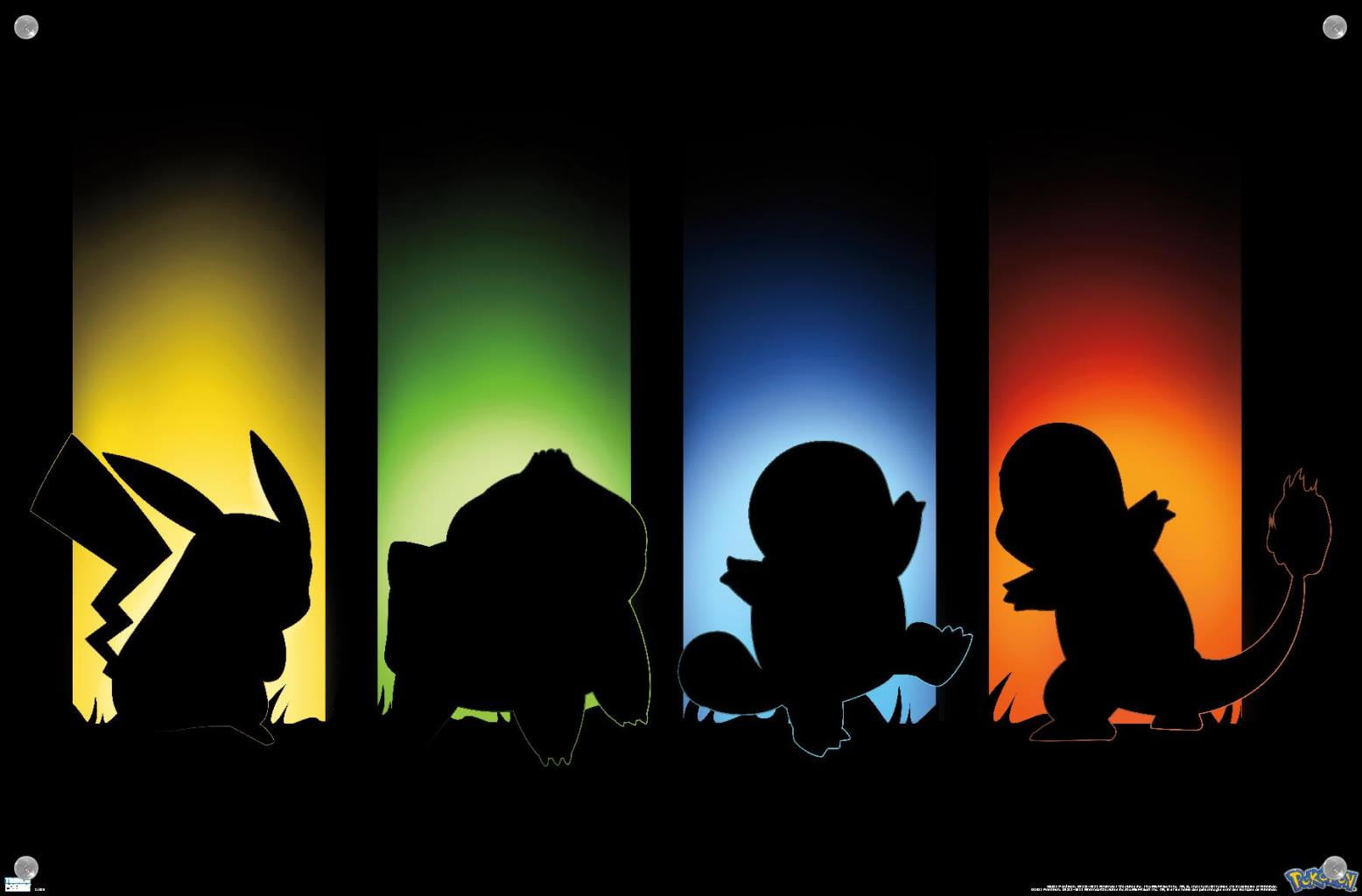 Pokemon - Shadows Wall Poster with Push Pins, 14.725" x 22.375 ...