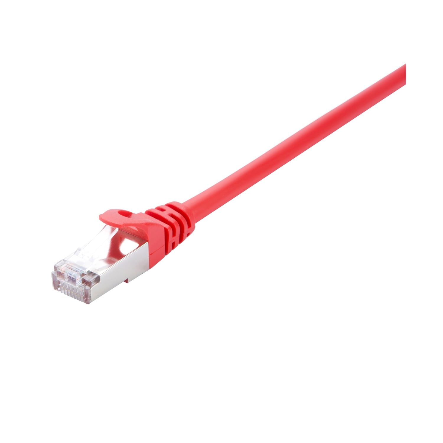 V7 16.4 ft. Cat6 Shielded STP RJ45 Male to RJ45 Male Network Cable, Red ...