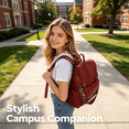 GASTROPOD 2026 New Leather Backpack for Women Large Travel Satchel ...