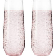Libbey 12 Pack Stemless Wine Champagne Flutes, 8.5 Ounce, Lead-Free ...