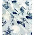 Serafina Home Oceanside Coastal Fabric Shower Curtain for Bathroom ...