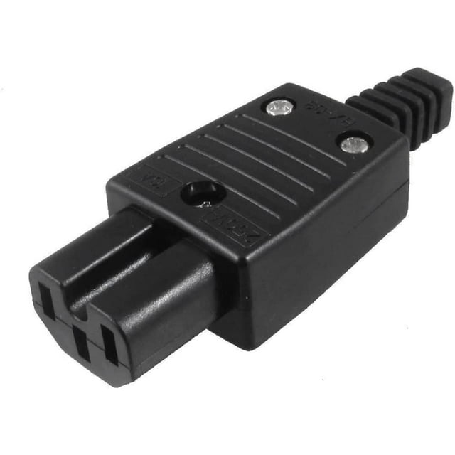 Toptekits IEC C15 Power Cord Plug Connector,IEC 320 C15 Rewirable ...