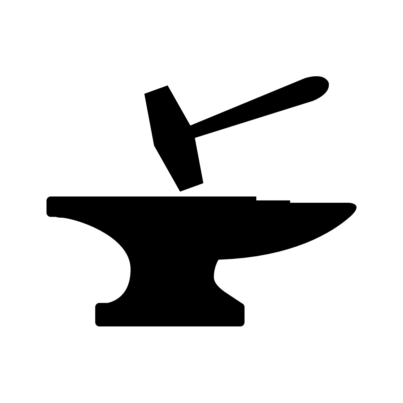 Hammer and Anvil Sticker Decal Die Cut - Self Adhesive Vinyl ...