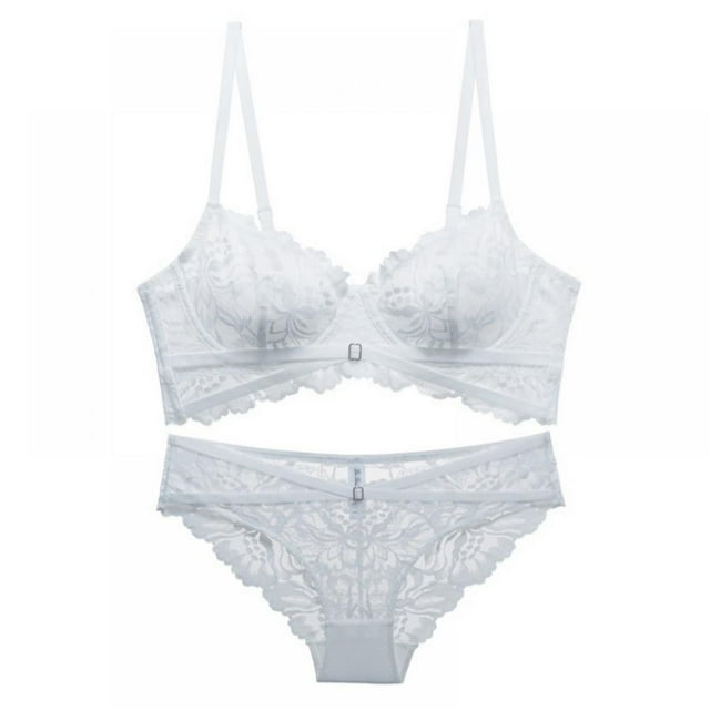 Xmarks Sexy Sheer Floral Lace Pajamas Lingerie Set High Waist Sleepwear