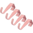 4 Pack Pink Over Cabinet Door Hooks Carbon Steel Hanger Hooks for ...
