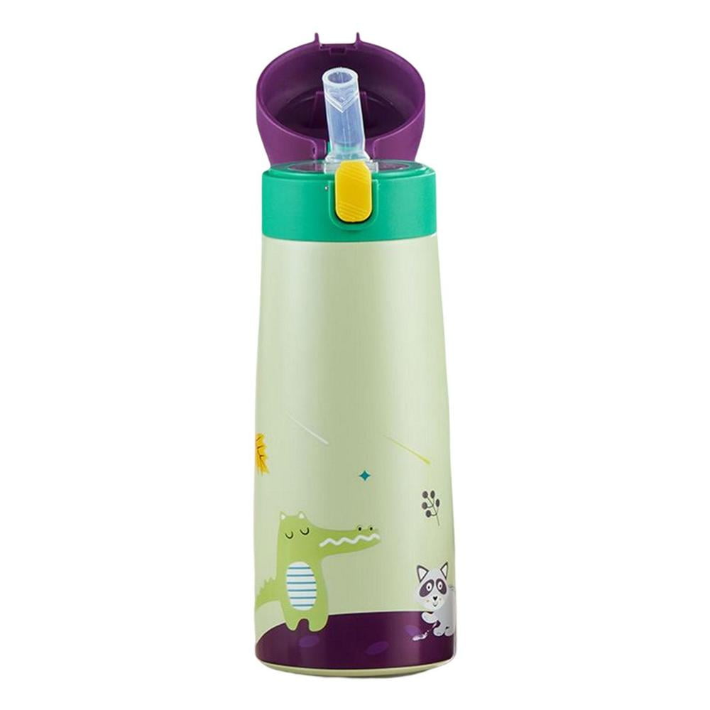Tohuu Cute Insulated Water Bottle with Straw Flip-up Stainless Steel ...